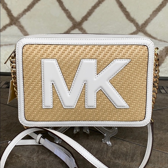 Michael Kors | Bags | Michael Kors Straw Python Capsule Jsi Lg Ew Xbody ...